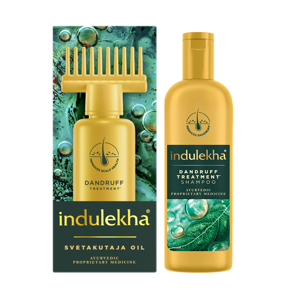 Indulekha Svetakutaja Oil & Shampoo - Reduces Dandruff
