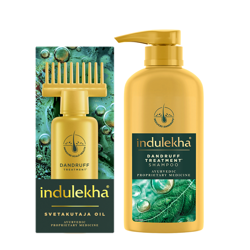 Indulekha Svetakutaja Oil & Shampoo - Reduces Dandruff