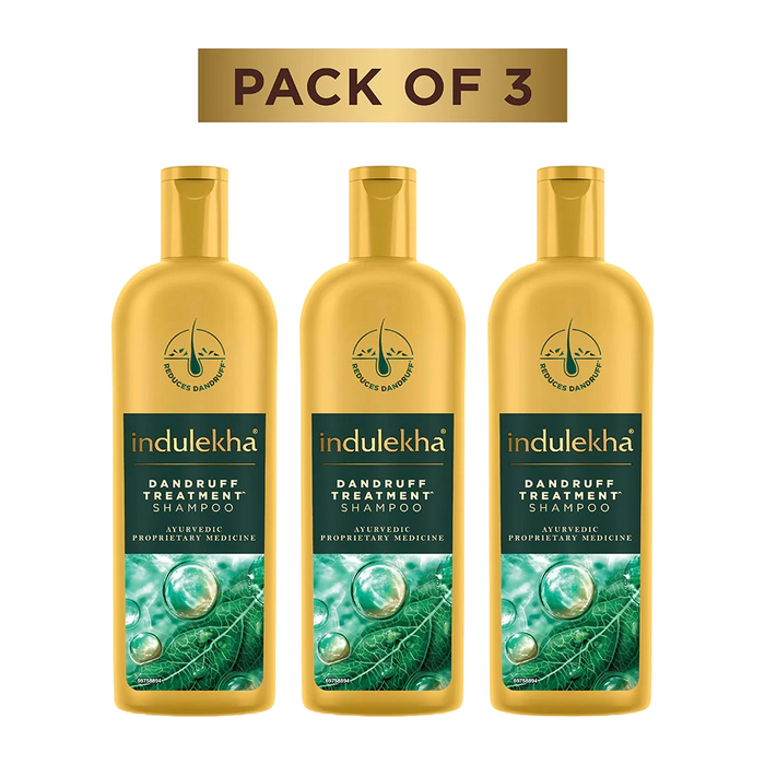 Indulekha Dandruff Treatment Shampoo (Pack of 3)