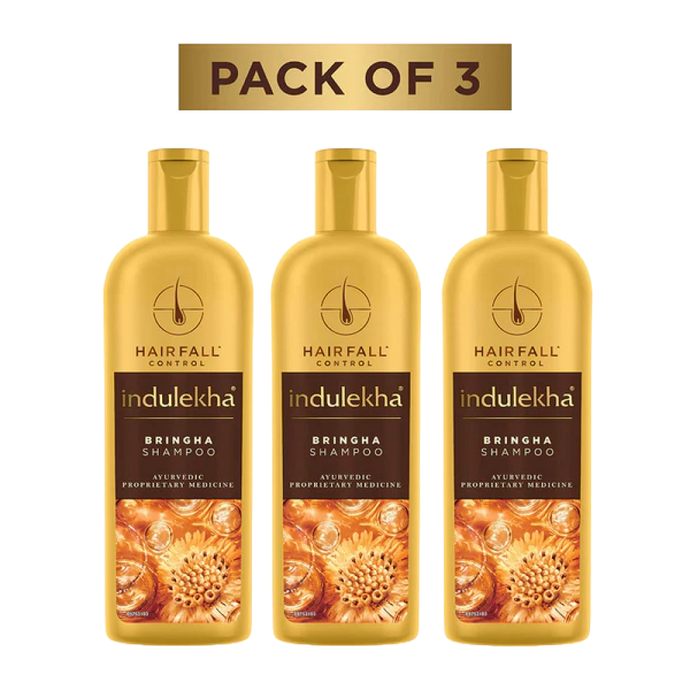 Indulekha Bringha Ayurvedic Shampoo (Pack of 3)