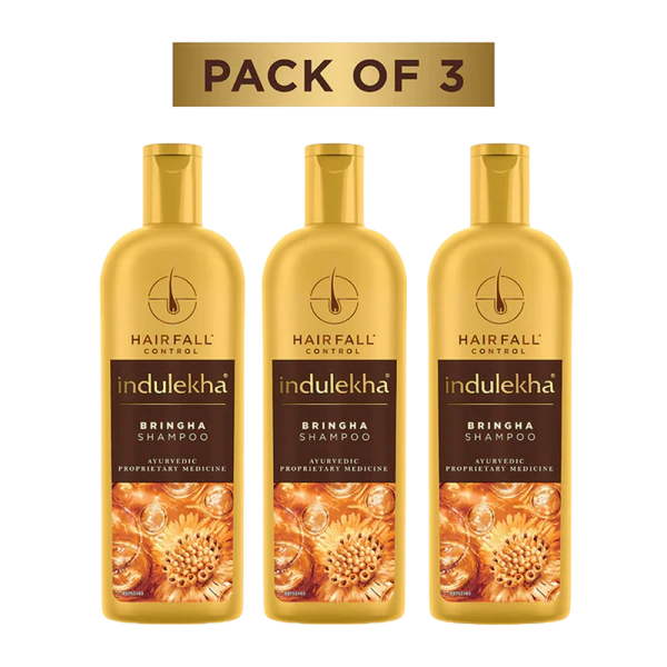 Indulekha Bringha Ayurvedic Shampoo (Pack of 3)